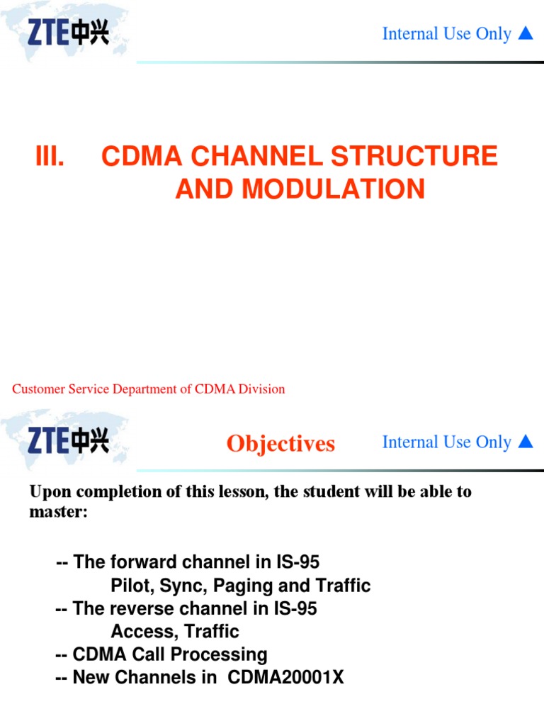 CDMA Channel Guide for Tech Staff | PDF | Computer Networking ...