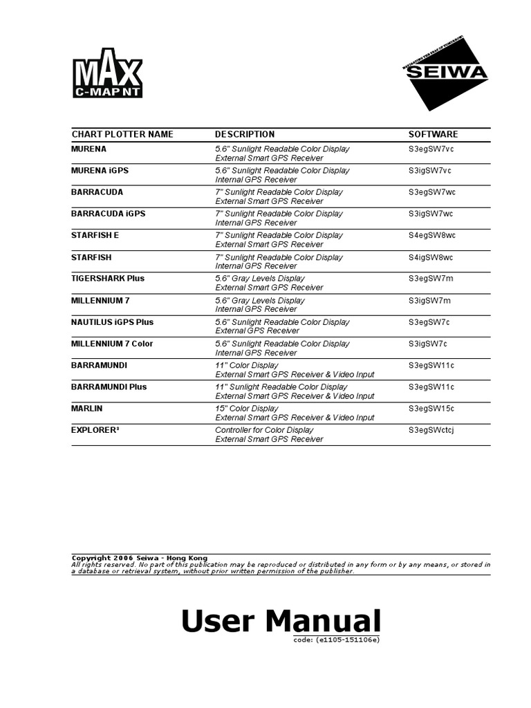 User Manual: Chart Plotter Name Description Software | PDF ...