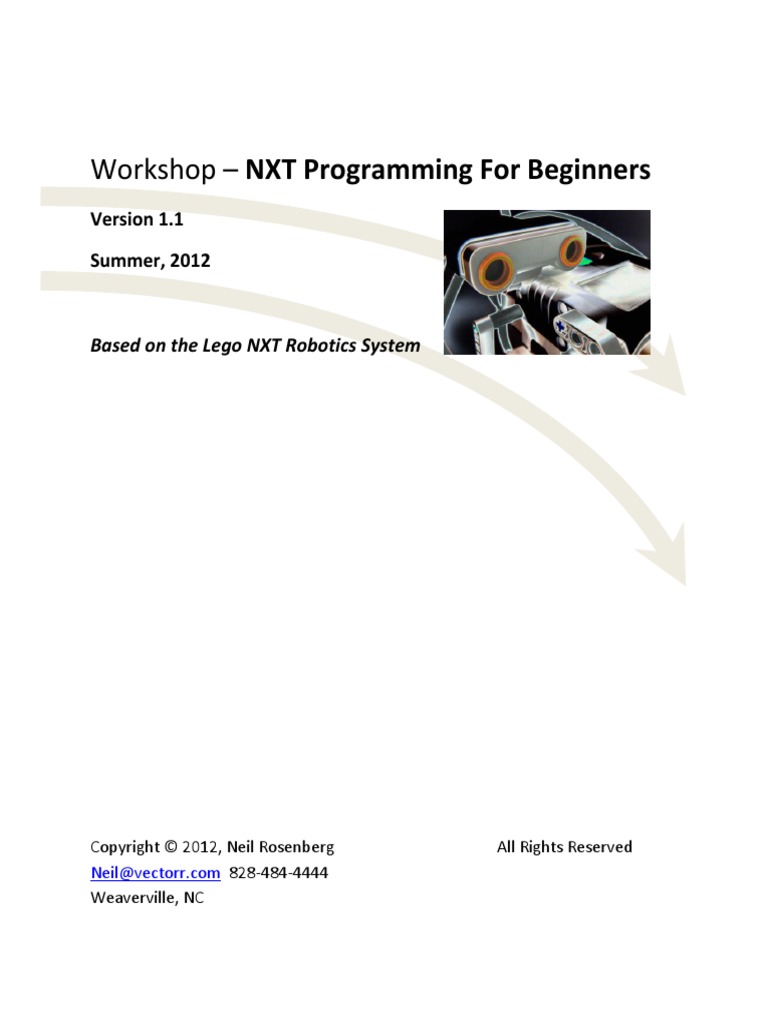 Beginning NXT Programming Workshop | PDF | Lego | Software