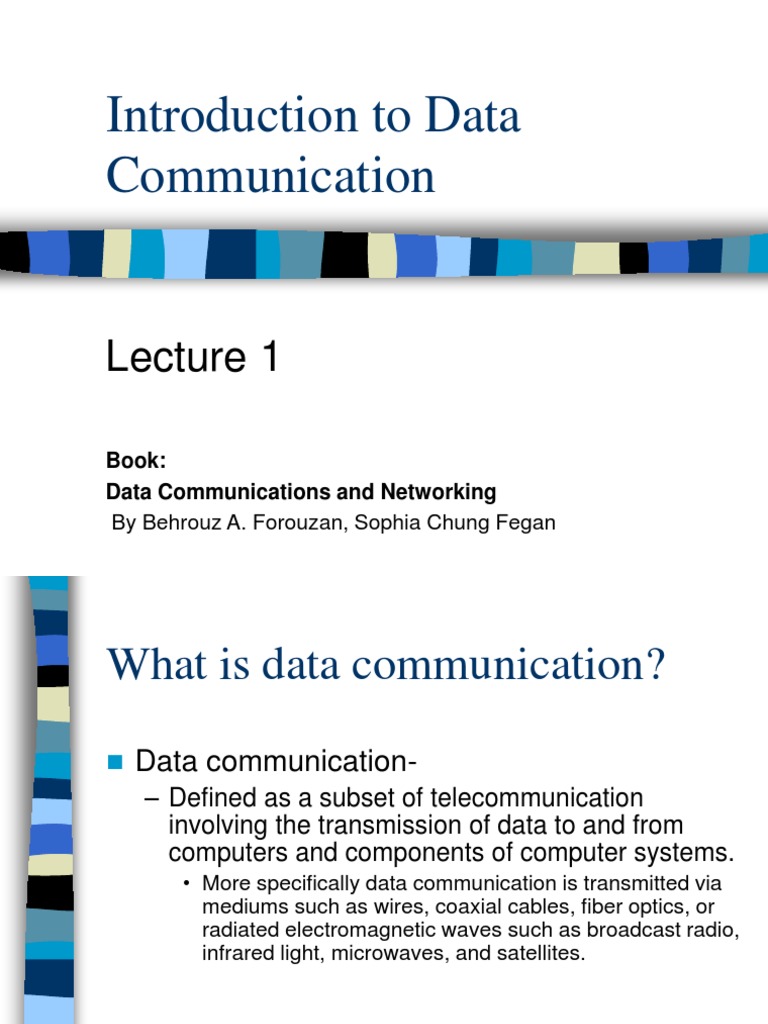 Introduction To Data Communication: Book: Data Communications and ...