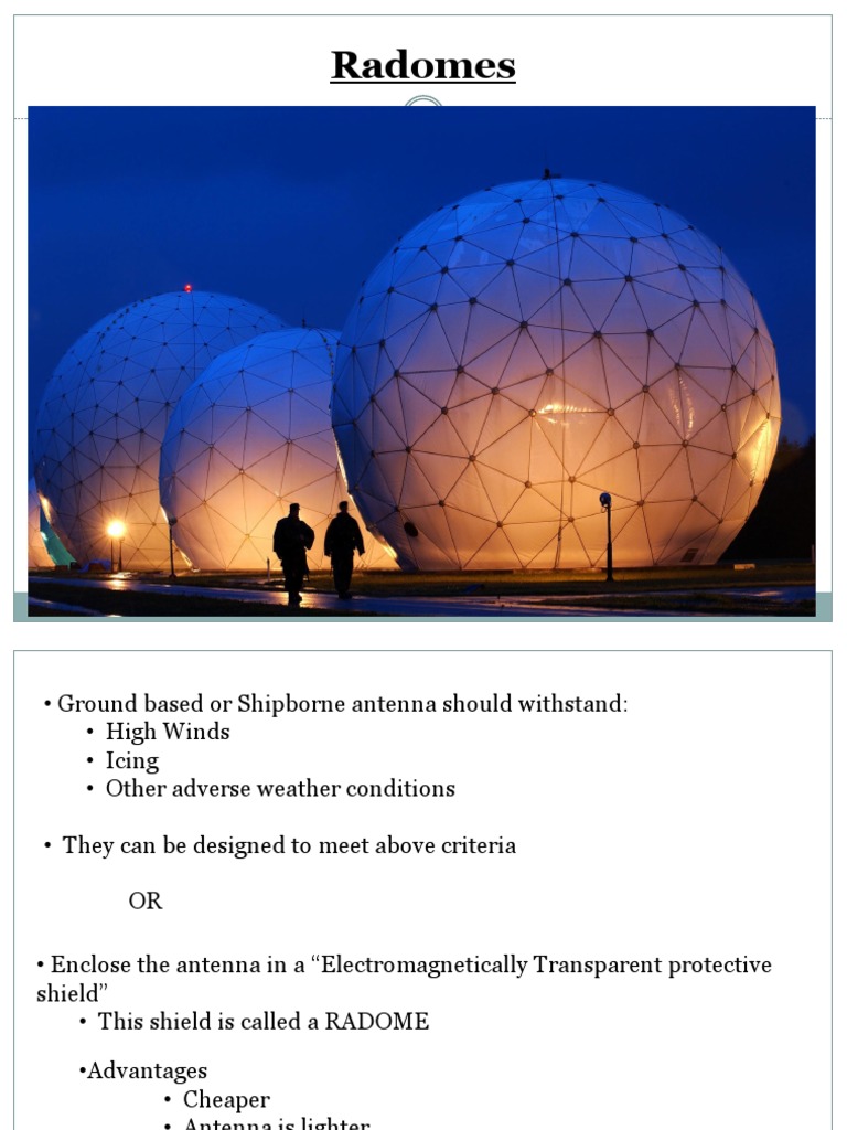 Radome Design Guide for Protecting Antennas | PDF | Antenna (Radio) | Snow