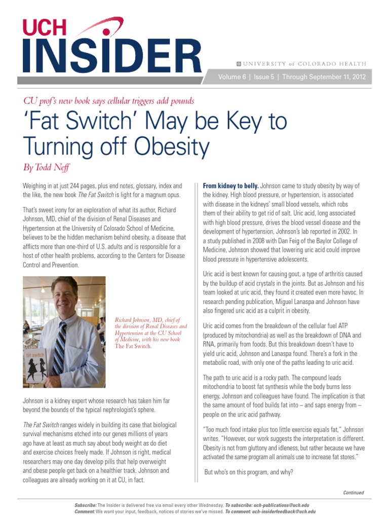 The Fat Switch | PDF | Obesity | Fructose