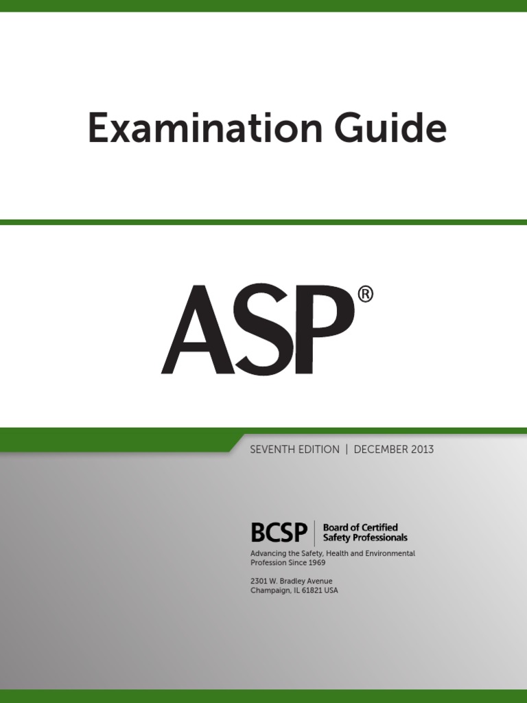 Bcsp ASP Exam Guide | Professional Certification | Test (Assessment)