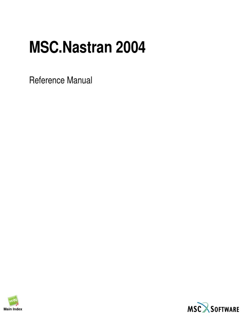 MSC Nastran 2004 Reference Manual | PDF | Nonlinear System | Simulation