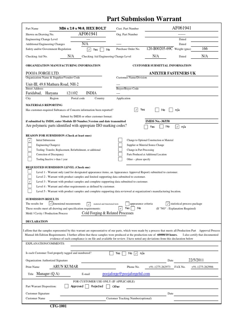 PSW (Autosaved) | Specification (Technical Standard) | Industries ...