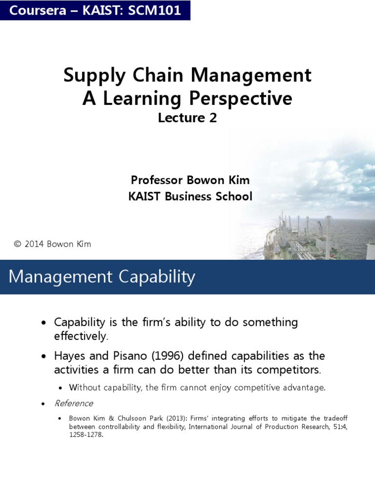 SCM Lecture2S | PDF | Supply Chain | Accountability