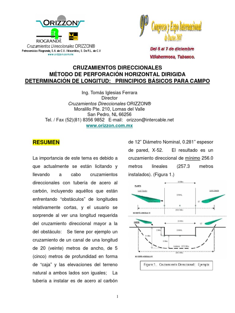 Articulo Tecnico Cruzamientos Direccionales Pdf Longitud Túnel