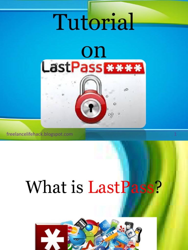 Tutorial On LastPass | PDF | Password | System Software