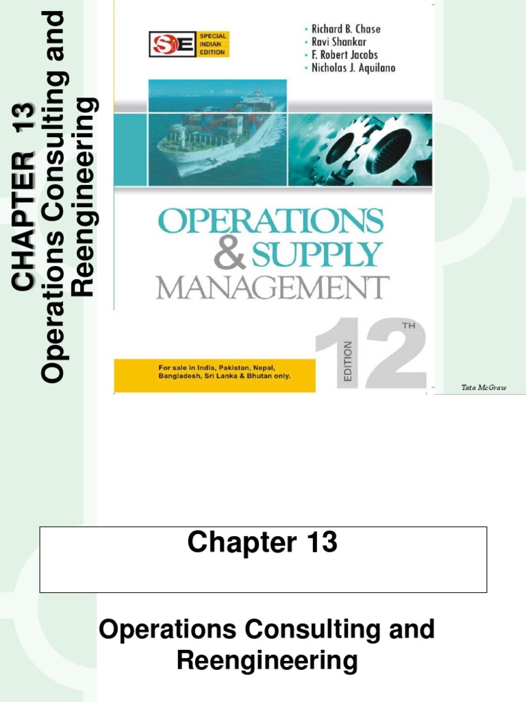 Operations Consulting and Reengineering | PDF | Business Process | Data ...
