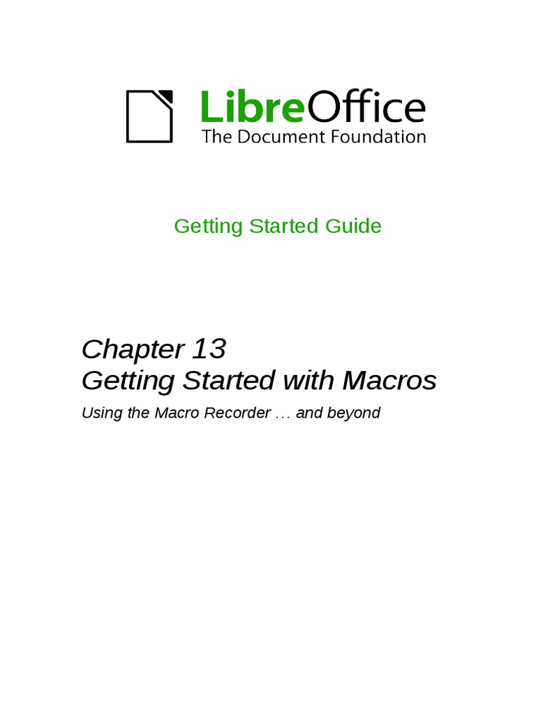 Getting Started With Macros | PDF | Variable (Computer Science ...