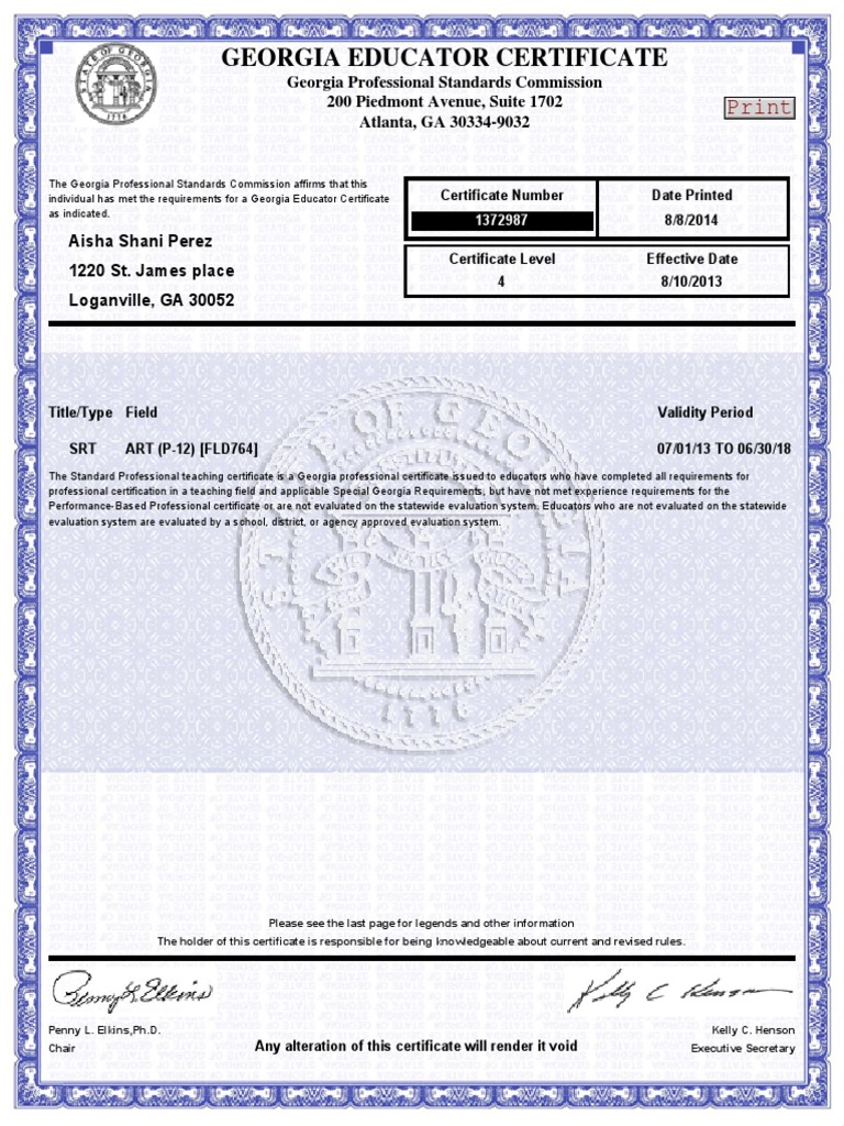 GA Certificate | PDF | Career & Growth