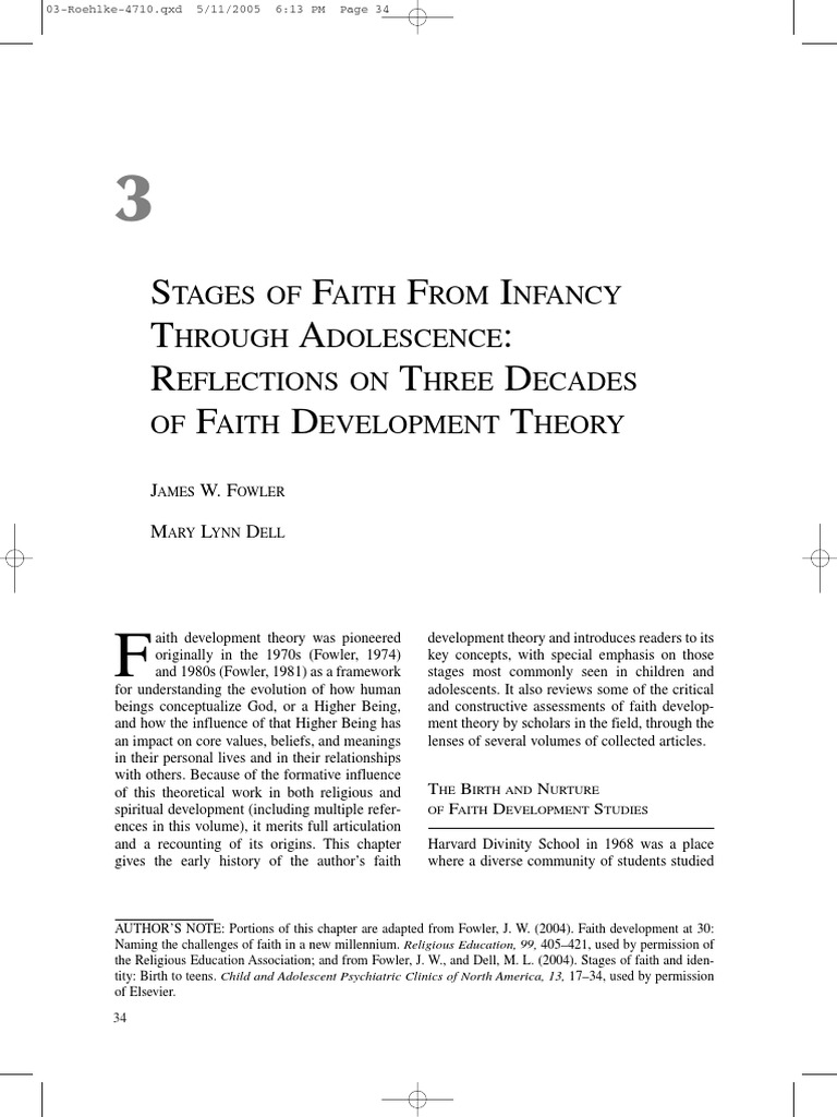Stages of Faith Development Explained | PDF | Faith | Adolescence