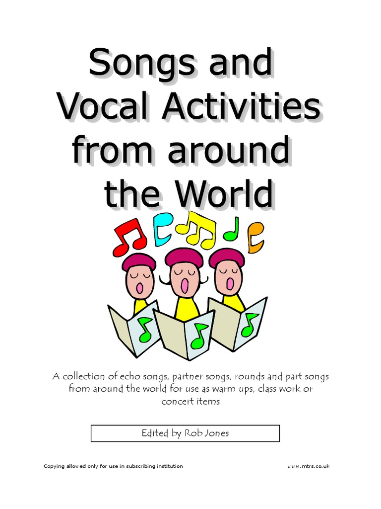 Singing Vowels and Echo Songs Guide | PDF | Language Arts & Discipline