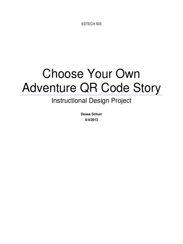 Instructional Design Project - Final | PDF | Qr Code | Educational ...