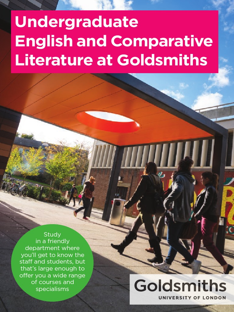 Undergraduate English and Comparative Literature at Goldsmiths | PDF ...