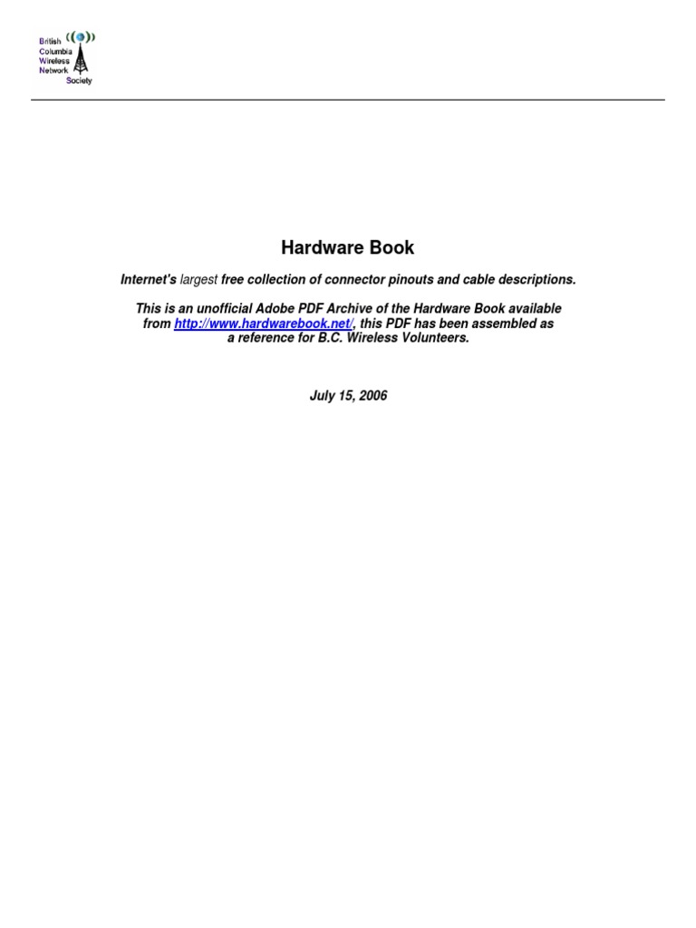 The Hardware Pinout Book | PDF | Electrical Connector | Video Game Platforms