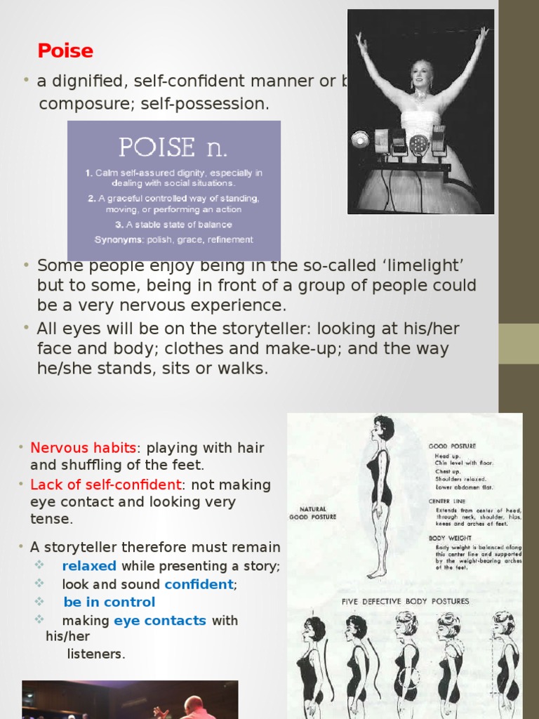 Topic 6 Crafts of Storytelling (Poise & Gesture) | PDF | Gesture ...