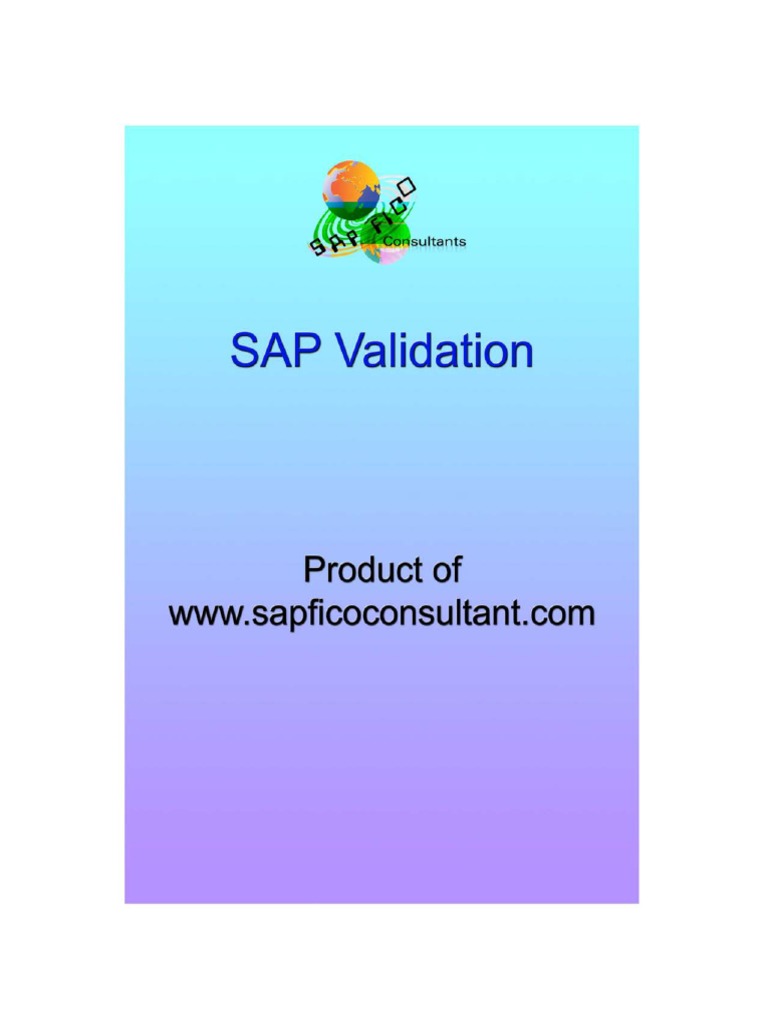 SAP Validation | PDF | Double Click | Areas Of Computer Science