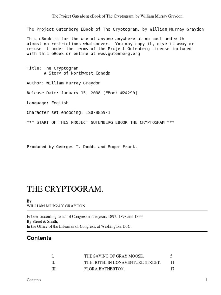 The Cryptogram | PDF