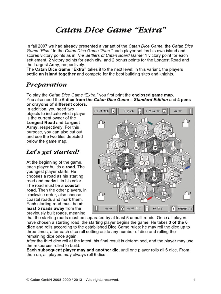 Catan Dice Game Extra | PDF