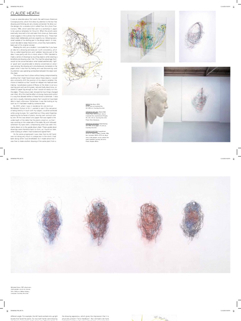 Claude Heath Drawing Projects | PDF | Stereoscopy | Drawing