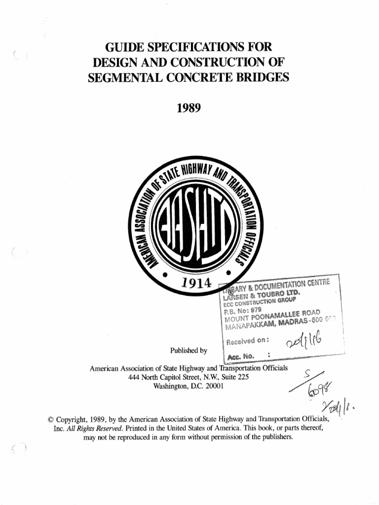 Aashto-Segmental Concrete Bridges | PDF