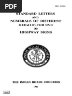 IRC 8-1980: Highway Kilometer Stone Specs | PDF | Transport