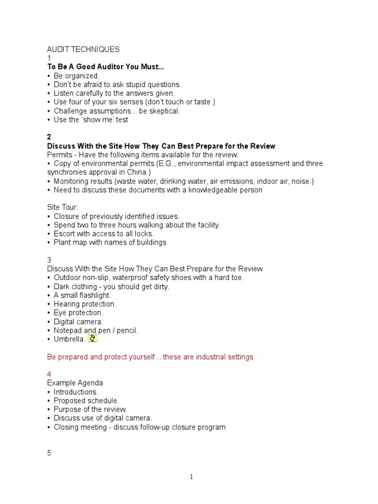 Audit Techniques | PDF | Business