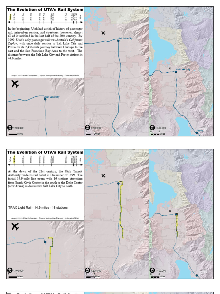 The Evolution of UTA's Rail System (DRAFT) | PDF | Salt Lake City ...