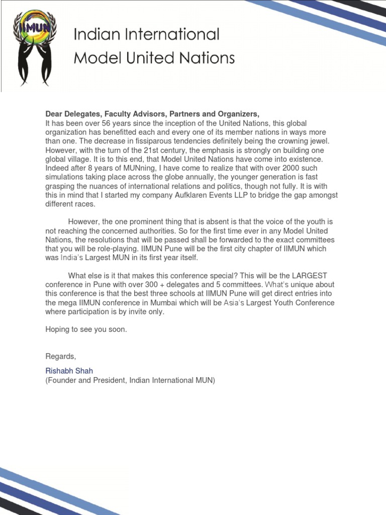 Letter of Invitation | PDF | United Nations | International Relations
