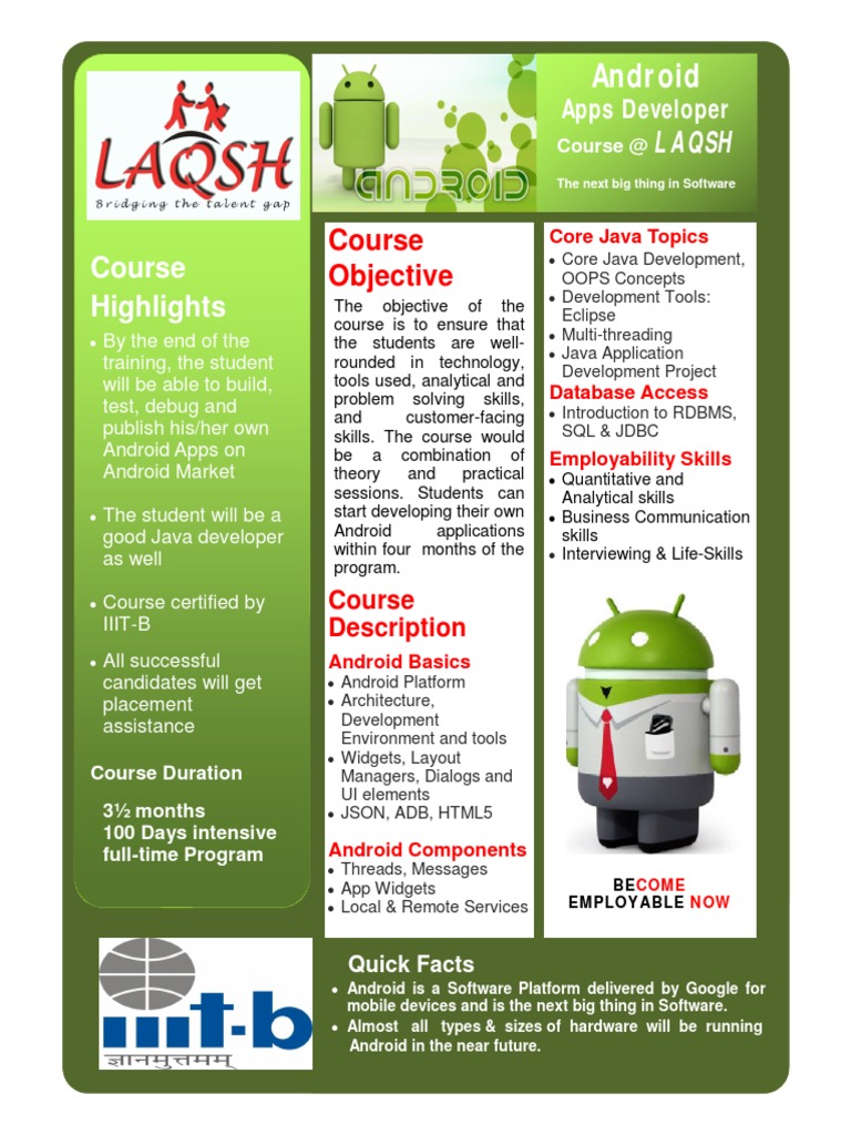 Android Brochure | PDF | Android (Operating System) | Mobile Computers