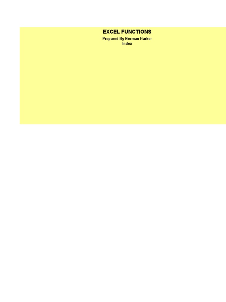 Excel Functions | PDF | Arithmetic | Teaching Mathematics