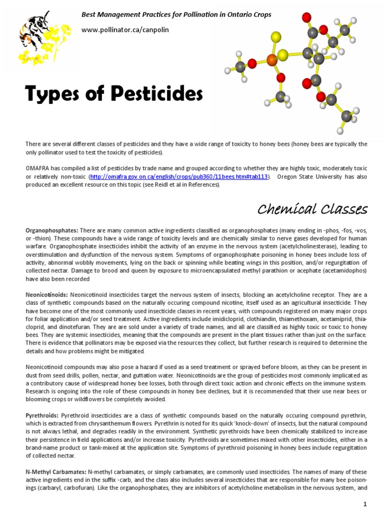PDF - Pesticides - Types of Pesticides | PDF | Insecticide | Pesticide