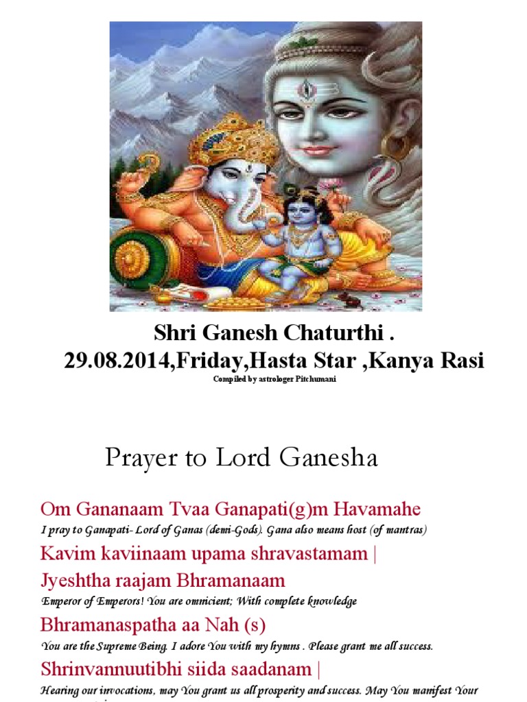 Ganesha | PDF | Hindu Mythology | Hindu Deities