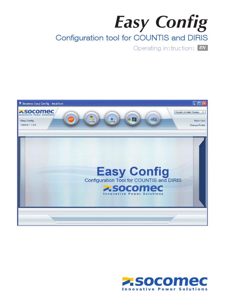 Easy Config: Configuration Tool For COUNTIS and DIRIS | PDF | Superuser | Menu (Computing)