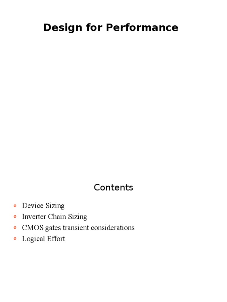 Lecture09 Performance 01 | PDF | Electrical Components | Electronic Design