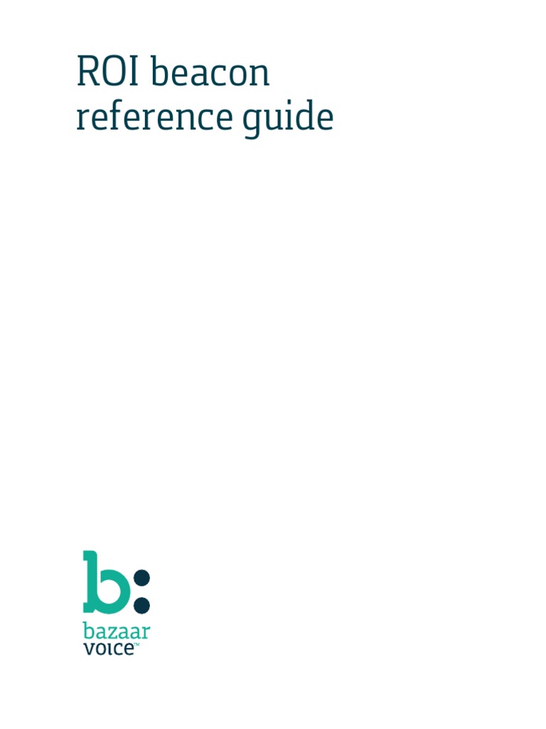 ROI Beacon Reference Guide | PDF | Java Script | Tag (Metadata)