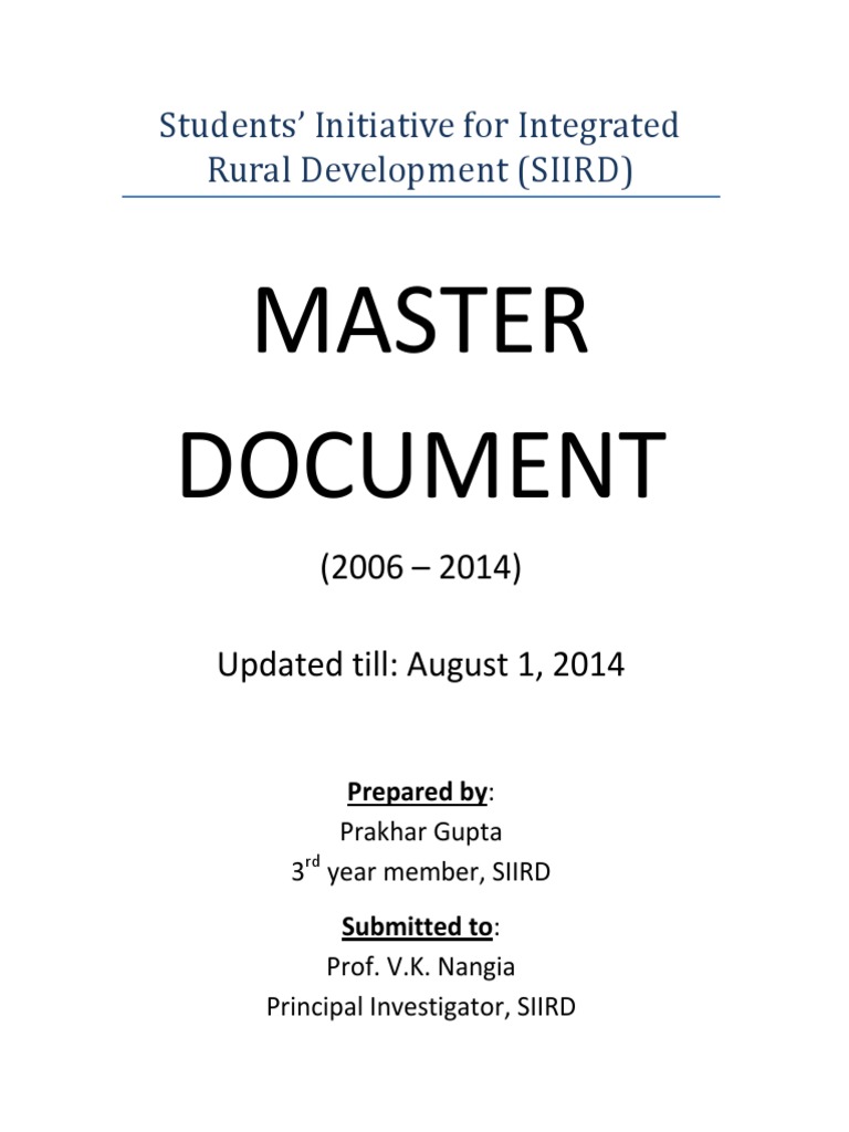 Rural Development Student Project | PDF | Knowledge Economy | Learning