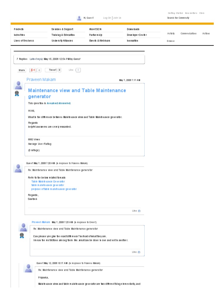 Maintenance View and Table Maintenance Generator - SCN | PDF | Database ...