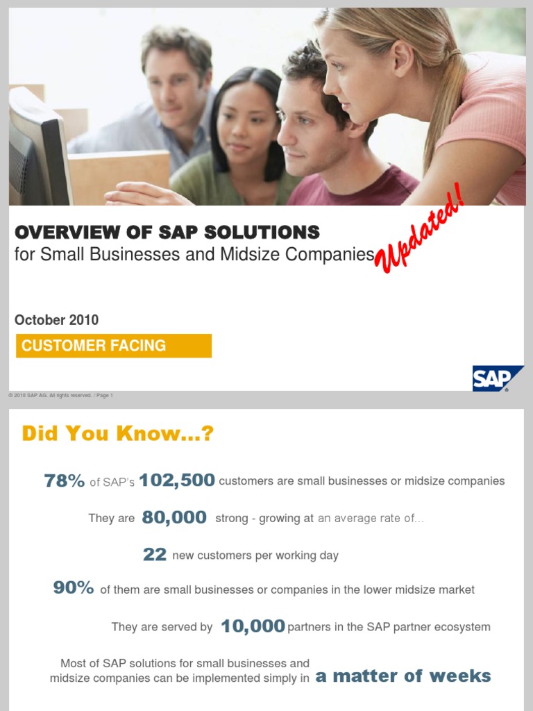 SAP For Small Business and Midsize Companies | PDF | Sap Se | Software ...