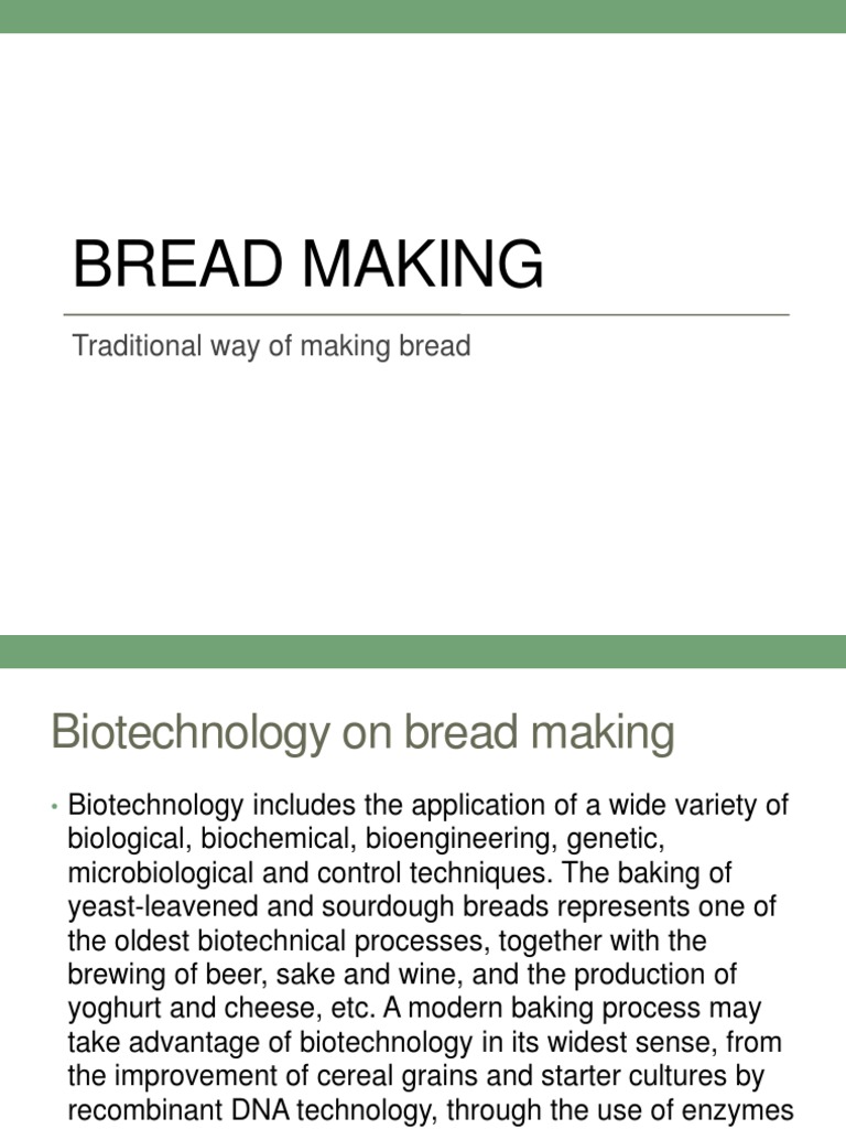 Traditional Way of Making Bread | PDF | Breads | Dough