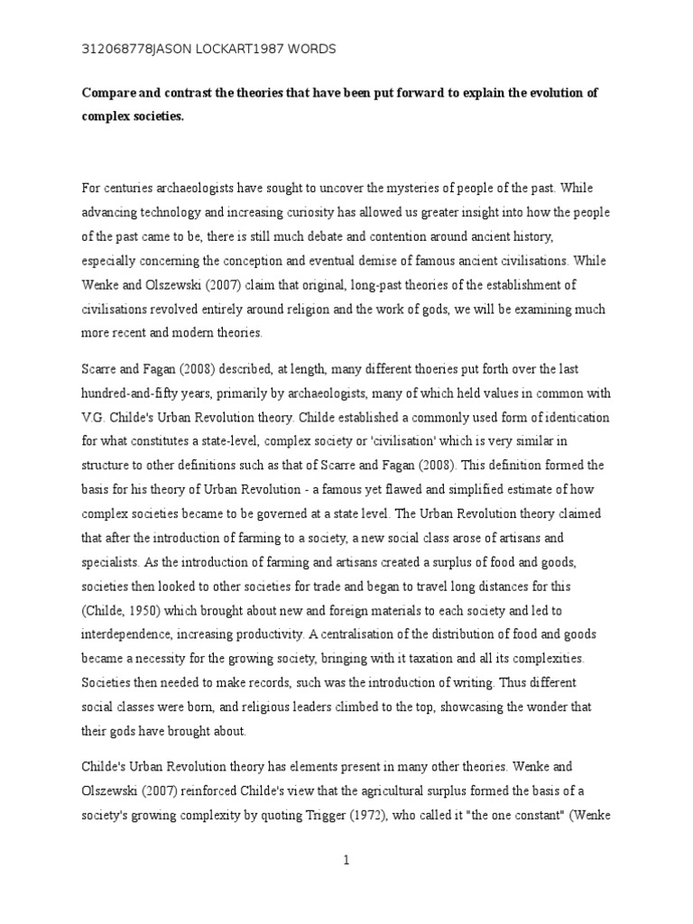 Ancient Civilizations Essay | PDF | Civilization | Social Stratification