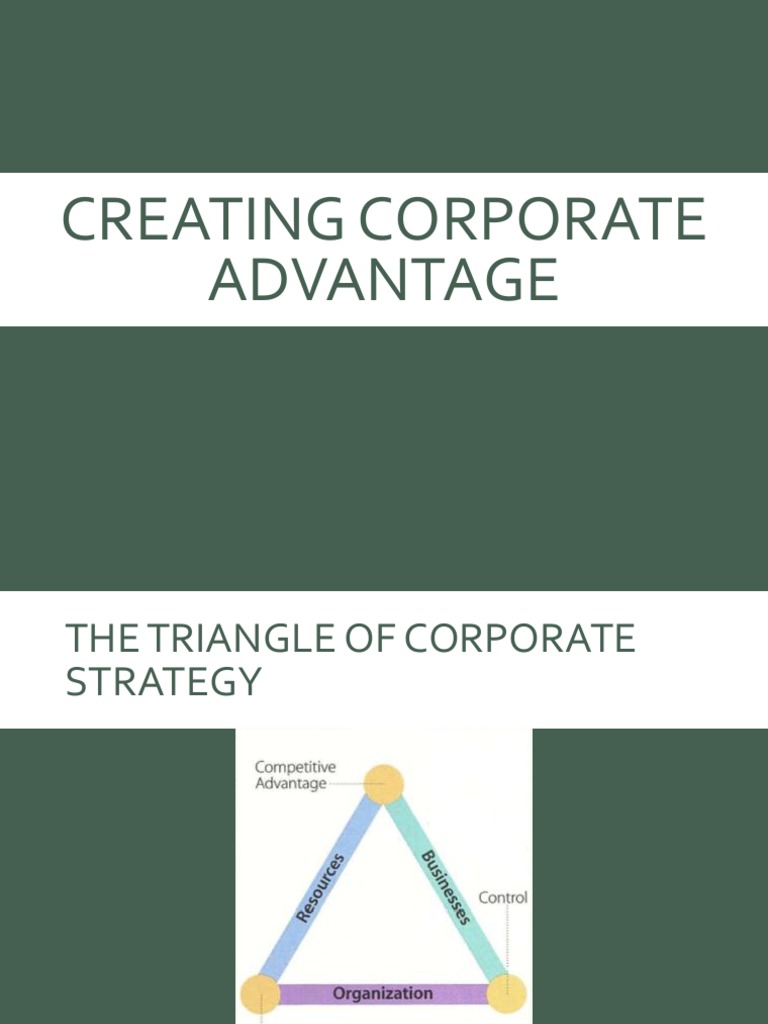 Creating Corporate Advantage | PDF
