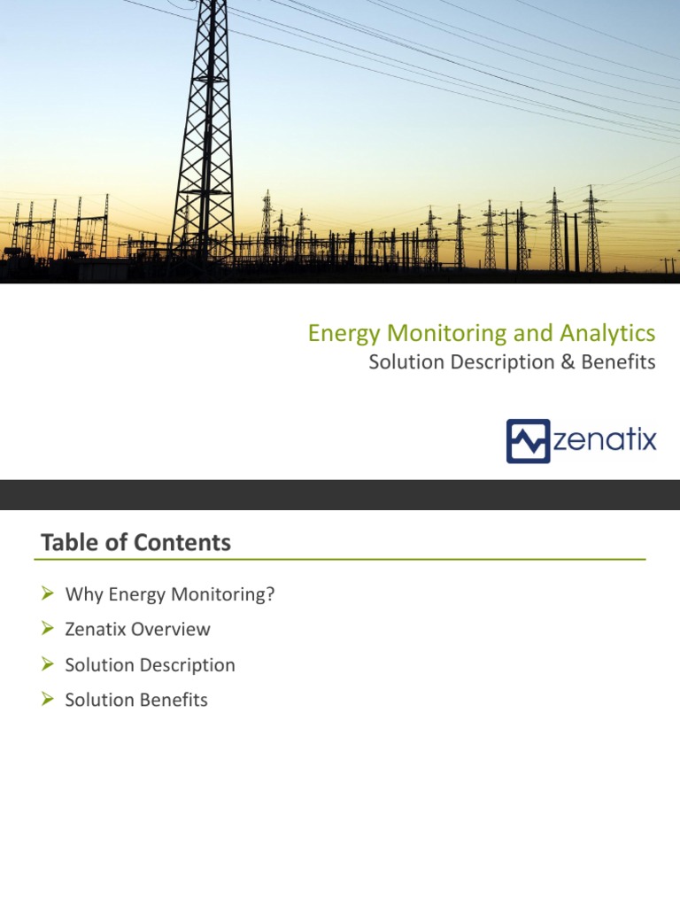 Zenatix Energy Monitoring Solutions | PDF | Analytics | Business