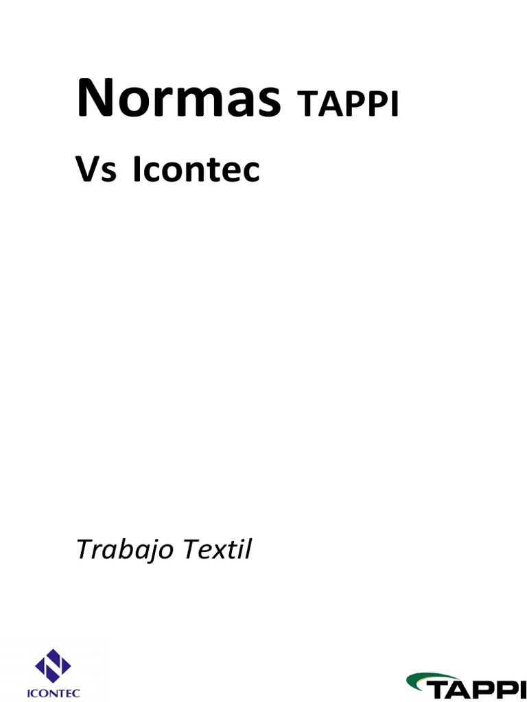 Normas TAPPI Vs Icontec | PDF