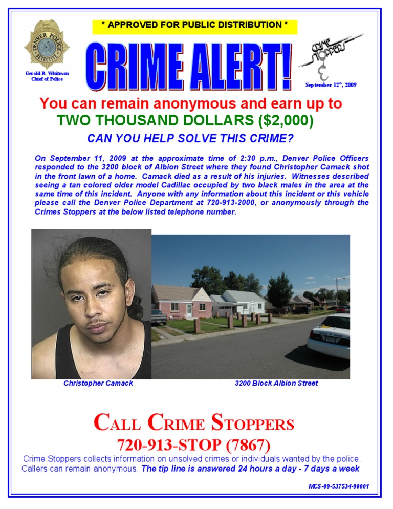 Help Solve Christopher Camack's Murder | PDF