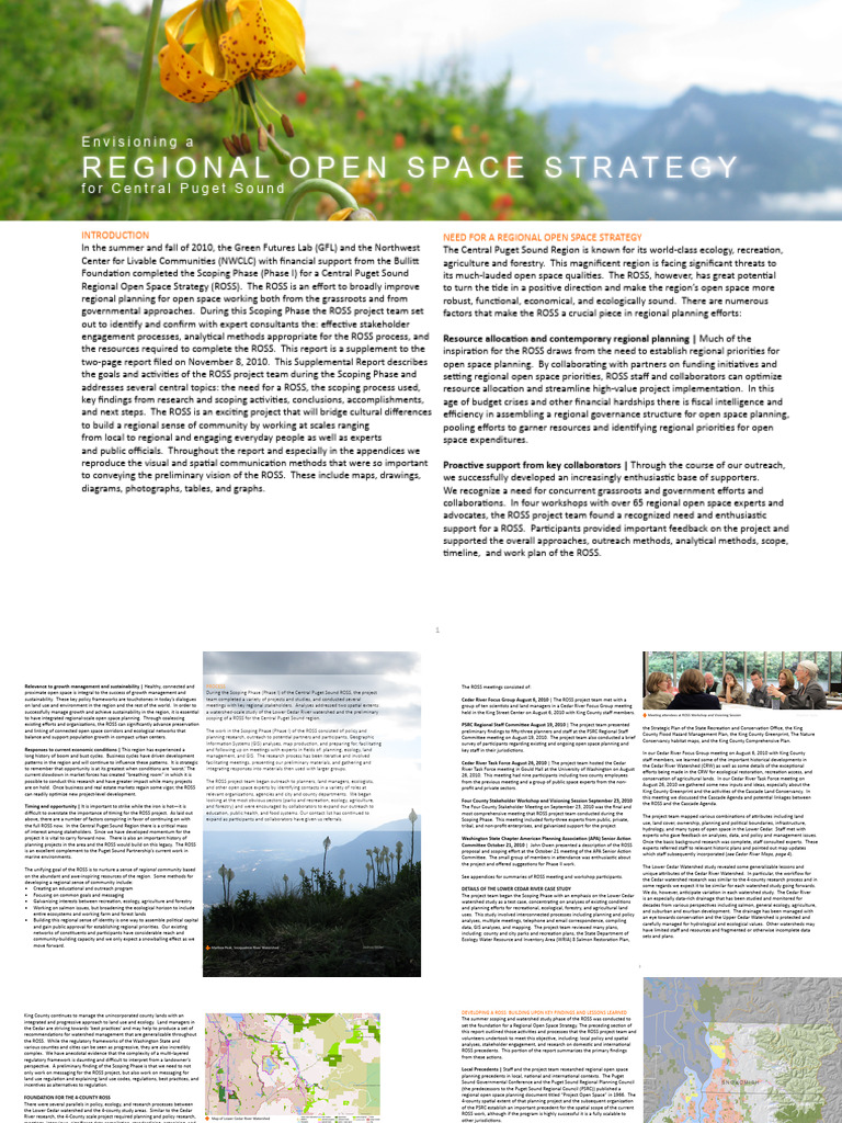 Regional Open Space Strategy Scoping Report | PDF | Ecology | Drainage ...