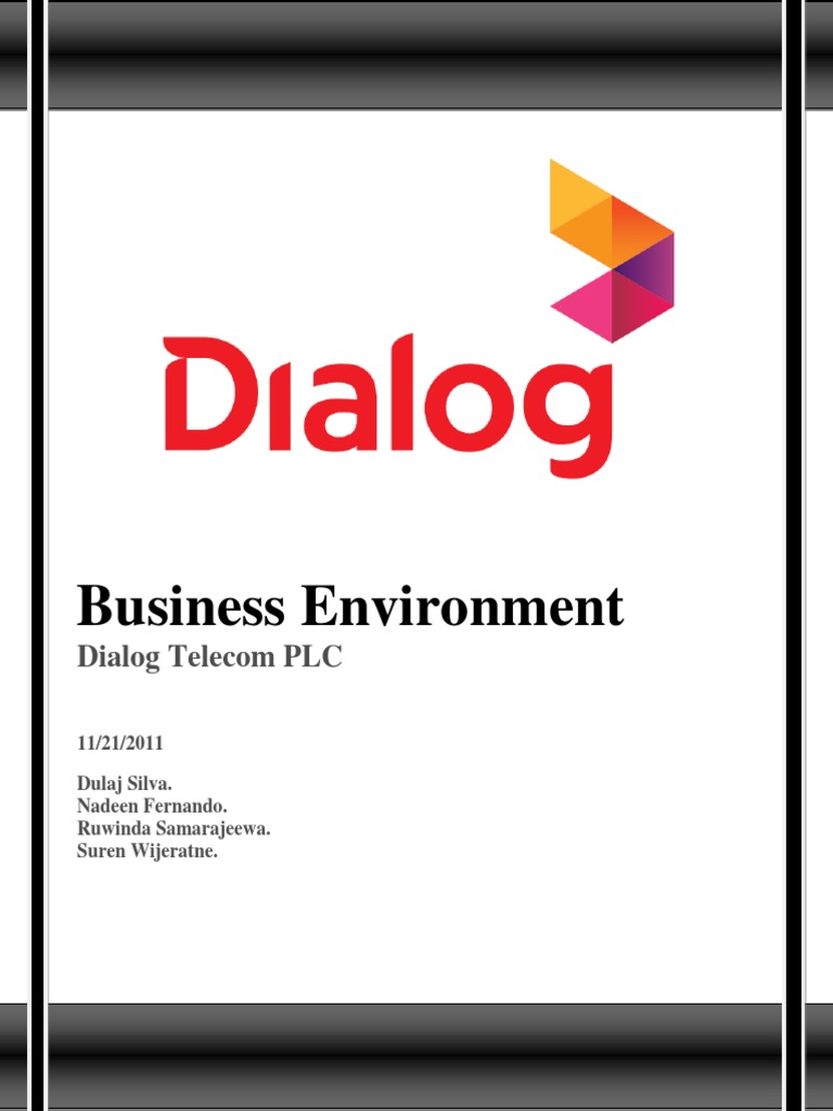 Dialog Telecom PLC - Business Environmen | PDF | Strategic Management ...