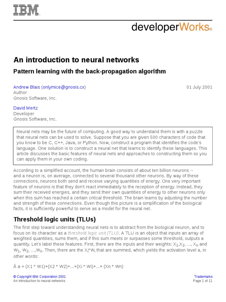 An Introduction To Neural Networks Python | PDF | Artificial Neural ...
