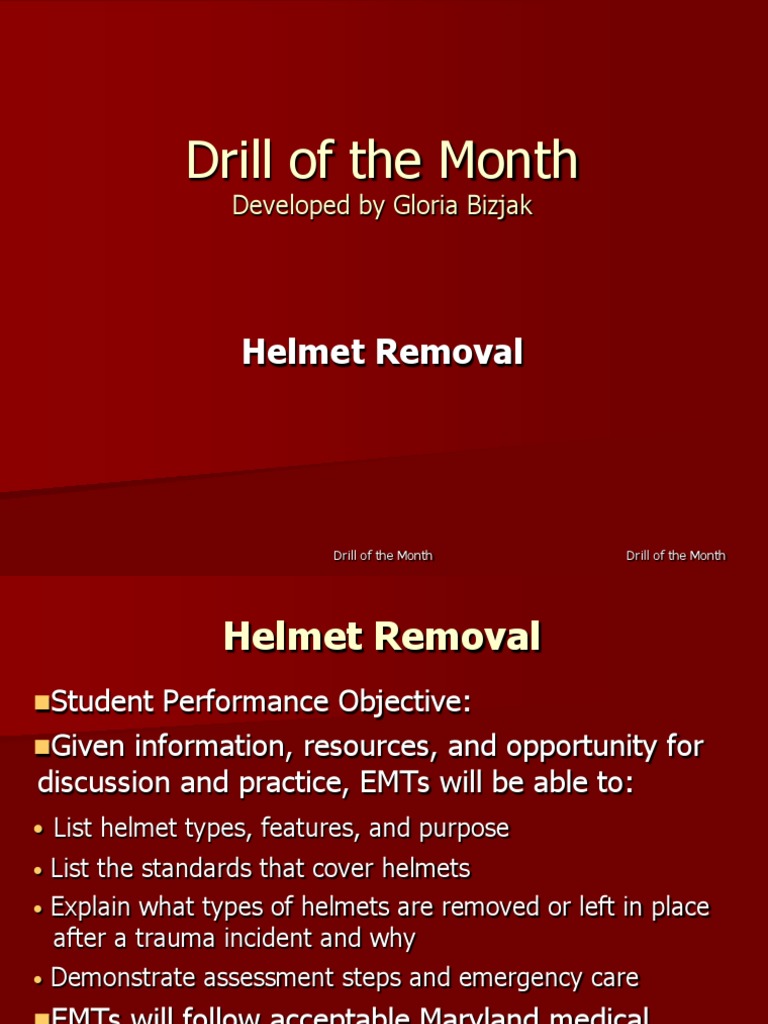 Helmet Removal | PDF | Emergency Department | Medical Specialties